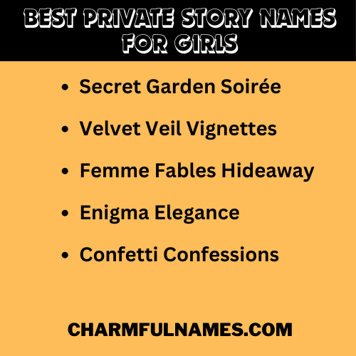 Magical Private Story Names For Curious Girls & Boys!